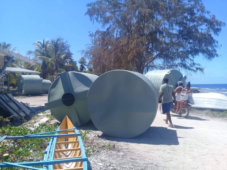 Fresh water and a new desalination plant arrives in Banaba | PINA