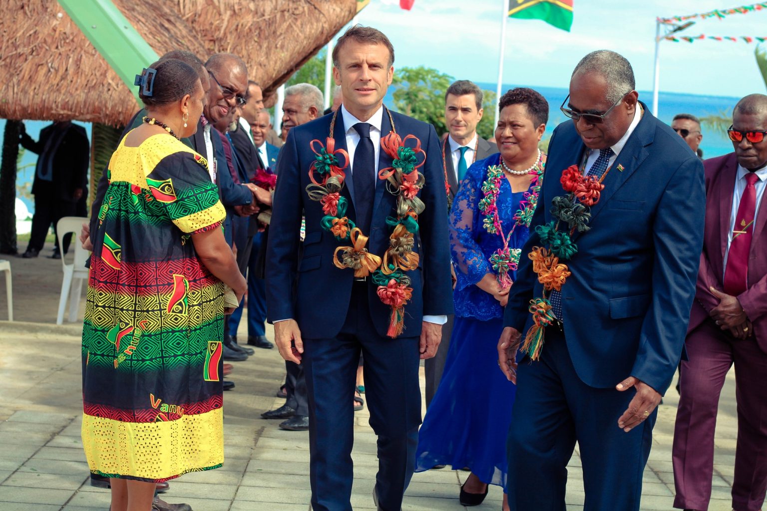 French President Macron in Vanuatu | PINA