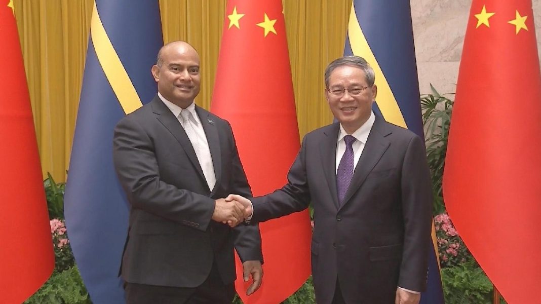 Li Qiang meets with Nauruan President David Adeang | PINA