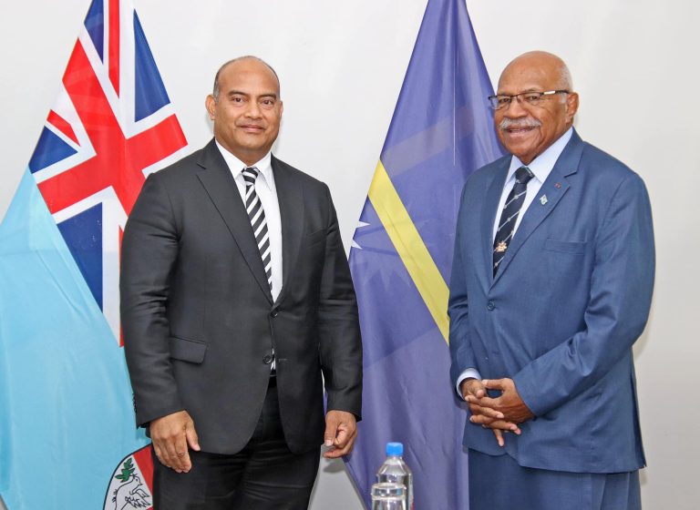 Fiji PM meets with Nauru President David Adeang | PINA